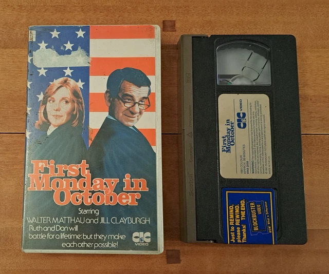 FIRST MONDAY IN October VHS Ex-Rental Small box Pre Cert CIC £9.99 ...