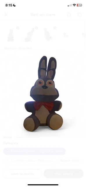 FNAF FIVE NIGHTS At Freddy’s Bonnie Plush - Untouched $0.99 - PicClick AU