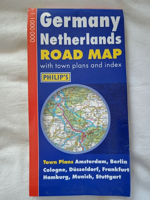 GERMANY NETHERLANDS ROAD Map by Philip's (Sheet map, 2004) £3.00 ...