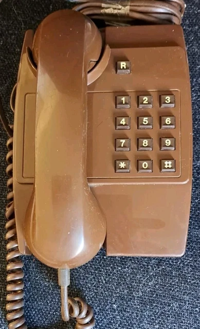 VINTAGE BROWN BRITISH Telecom, Push Button, Delegated Release Function ...