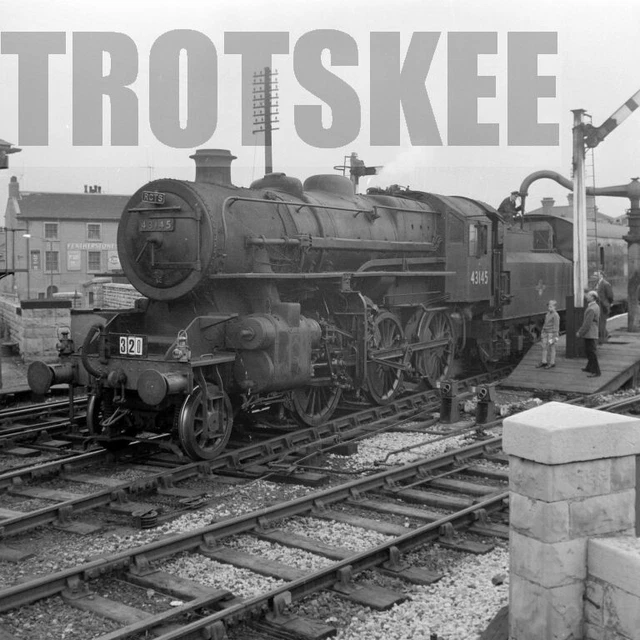 LARGER NEGATIVE BR British Railways Steam Loco 43145 Class BR4 ...