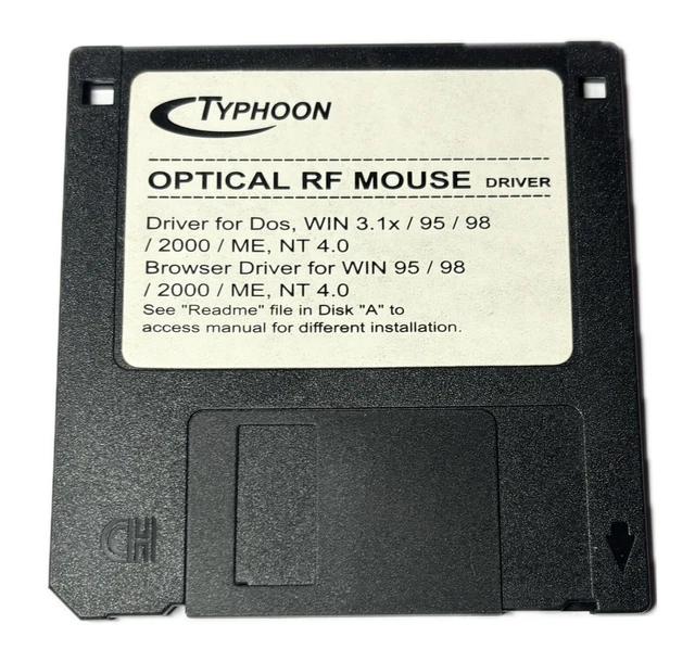 TYPHOON OPTICAL RF Mouse Driver Diskette - Optische Maus Treiber Dos ...