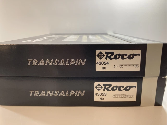 ROCO 43053 + 43054 - Coffrets rame automotrice électrique Transalpin 6 ...