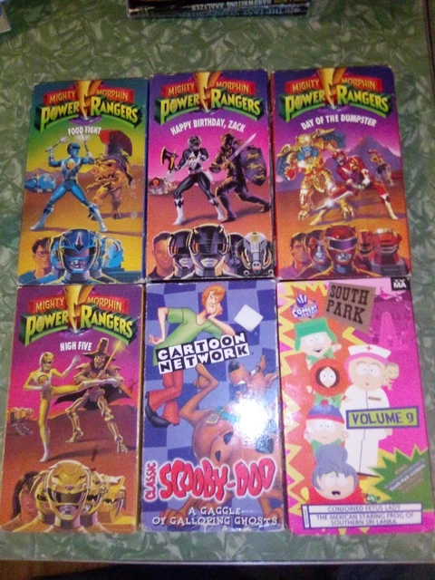 POWER RANGERS, SOUTH Park, Scooby-Doo cartoons 6 vhs Lot £10.22 ...