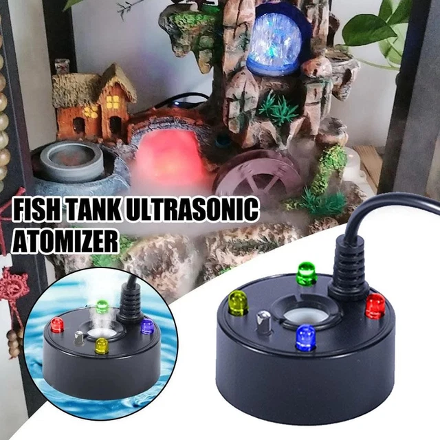 AQUARIUM LED MIST Maker Fogger Atomizer FishTank Water Machine Fog Pond ...