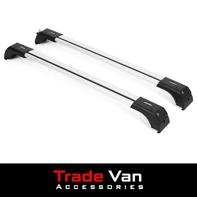 FORD TRANSIT CUSTOM Atlas V2 Secure Lockable Cross Bars Silver 2012 ...