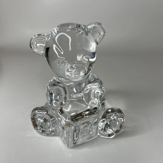 WATERFORD CRYSTAL ABC Teddy Bear with ABC Alphabet Block £19.02 ...