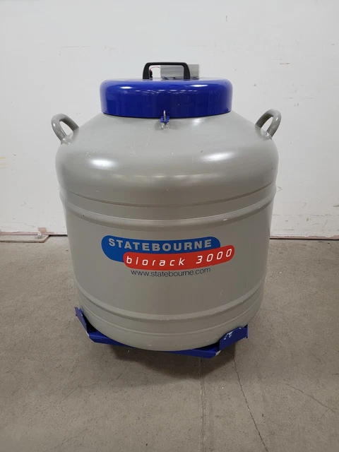 STATEBOURNE CRYOGENICS BIORACK 3000 Liquid Nitrogen Sample Storage ...
