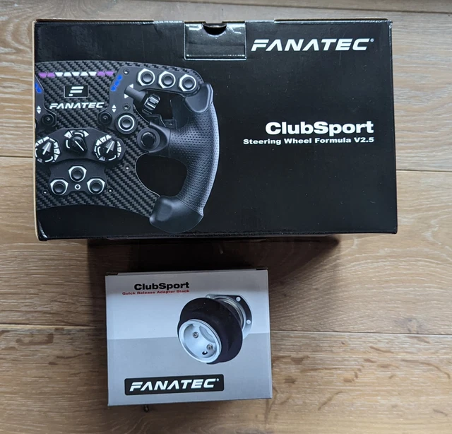 NEW FANATEC CLUBSPORT Formula V2.5 Racing Wheel with new QR1 EUR 486,85 ...