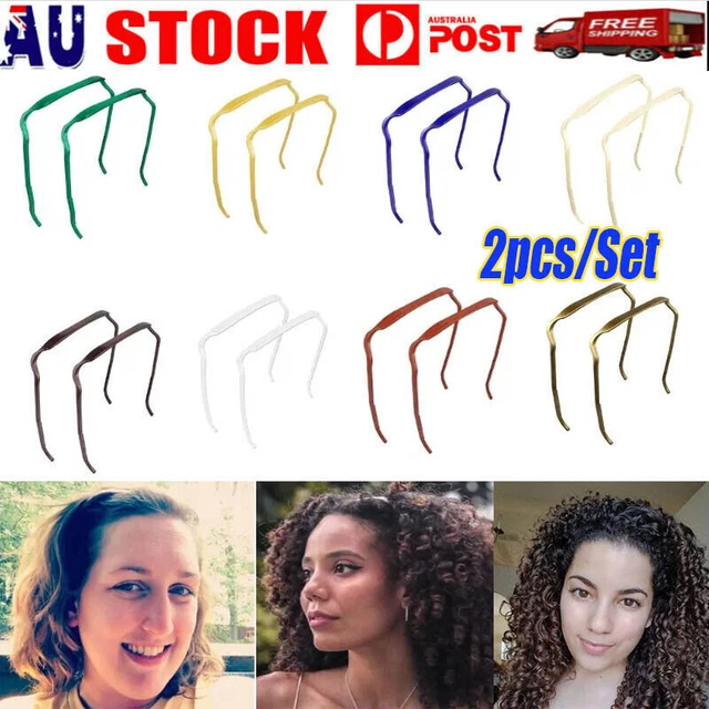 2X CURLY THICK Invisible Hair Hoop Hairstyle Fixing Tool Hair Headband ...