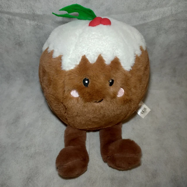 DUNELM CHRISTMAS PUDDING Plush Soft Toy Medium 24cm Cushion Cute Gift ...