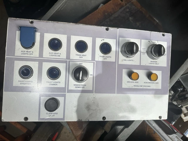 BRITISH RAIL CLASS 465 Cab Light Control Panel £120.00 - PicClick UK