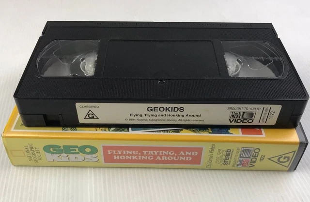 GEO KIDS NATIONAL Geographic Children's Video VHS 1994 (Flying Trying ...