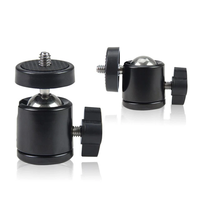 2PCS ALUMINUM ALLOY Spherical Head Ball Tilt Camera Photography ...