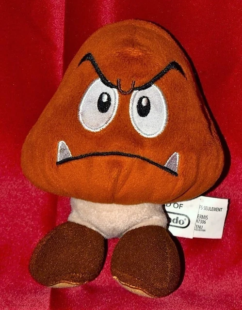 NINTENDO SUPER MARIO Goomba Angry Mushroom Plush Soft Toy 7" (AH) £11. ...