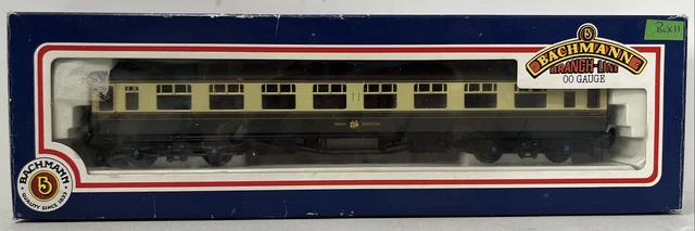 BACHMANN OO 34-125 Collett 60' 1st/3rd Chocolate/Cream Great Western ...