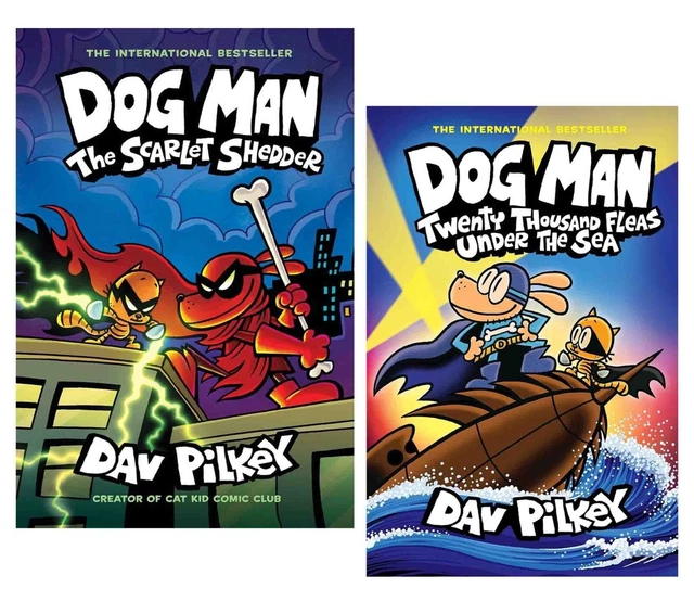 DOG MAN SERIES by Dav Pilkey Book No 11&12 Collection 2 Books Set-Ages6 ...
