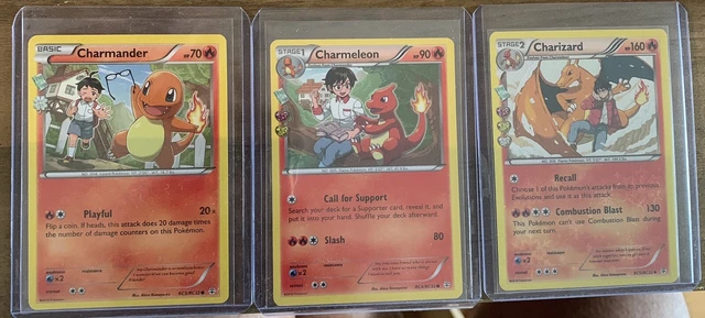 2016 POKEMON GENERATIONS #RC5 Charmander Charmeleon Charizard Set NM ...