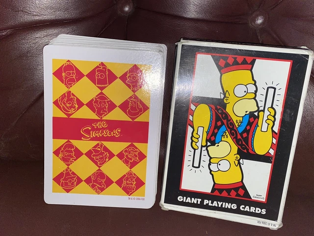 THE SIMPSONS - Giant Playing Cards Set £4.99 - PicClick UK
