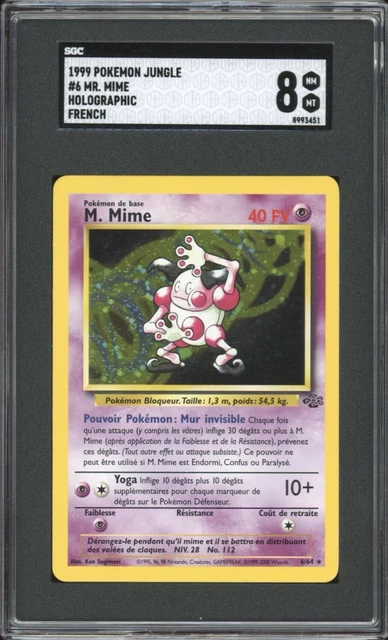 2000 POKEMON FRENCH Unlimited Jungle M.-Mr. Mime Holo 6/64 SGC 8 NM-MT ...