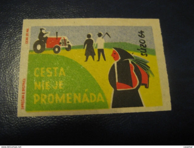 PROVOZU TRACTOR TRACTEUR Poster Stamp Vignette CZECHOSLOVAKIA Label EUR ...