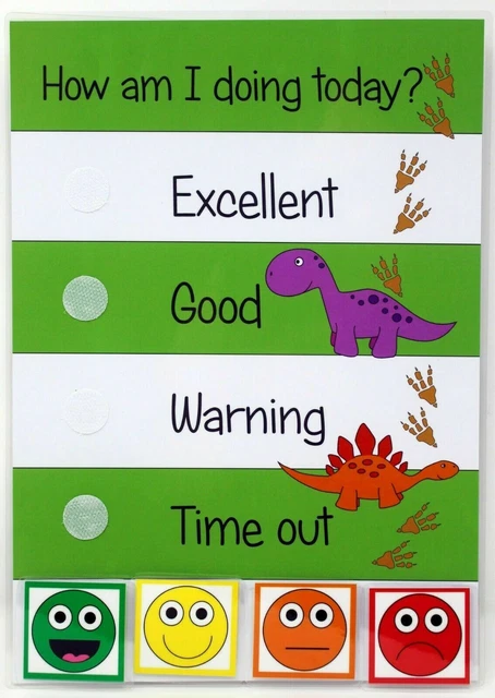 CHILDREN'S BEHAVIOUR WARNING Chart Traffic Light Reward Chart ...