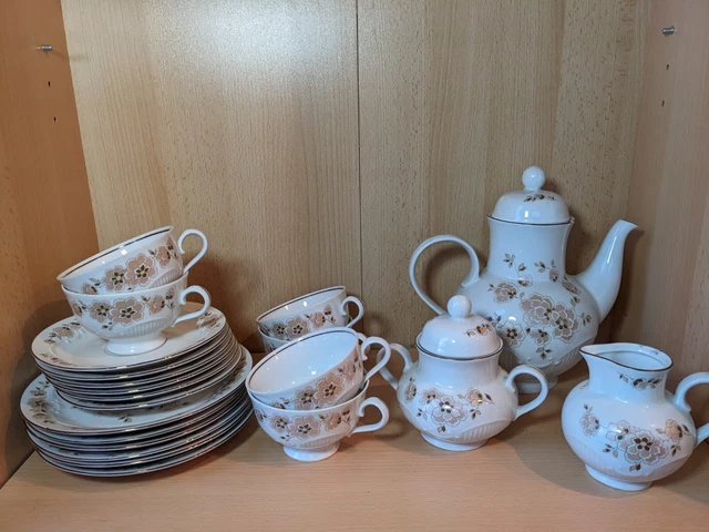 CP COLDITZ KAFFEESERVICE für 6 Personen DDR Porzellan - Blumendekor EUR 59,00 - PicClick DE