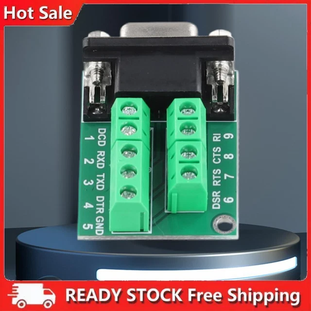 D Sub 9pin Solderless Connector Breakout Board Db9 Rs232 Serial Adapter
