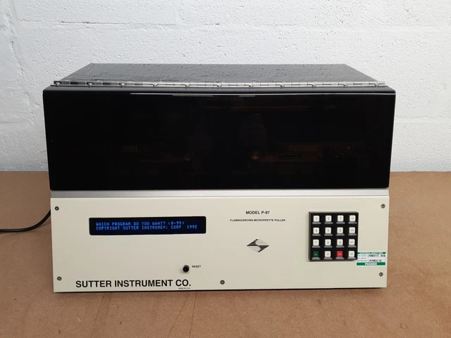 SUTTER INSTRUMENTS CO. Flaming/Brown Micropipette Puller Model P-97 Lab ...
