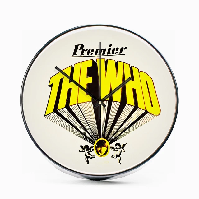 THE WHO KEITH Moon Mod Rock drum logo style Retro WALL CLOCK Brand New ...
