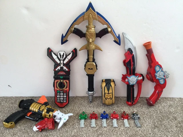 POWER RANGERS SUPER Megaforce Trident Spear Deluxe Morpher Blaster ...