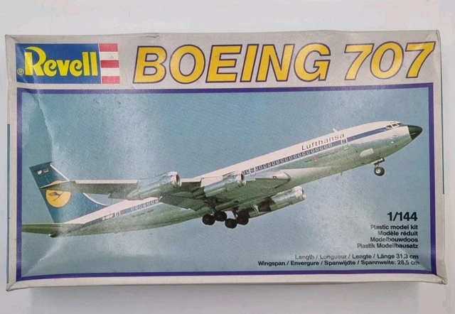 REVELL 4202 1:144 Boeing 707 Plastic Model Aircraft Kit Lufthansa £48. ...