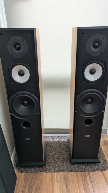 ACOUSTIC ENERGY AEGIS Three Maple Floor Standing Speakers 150W VGC in ...