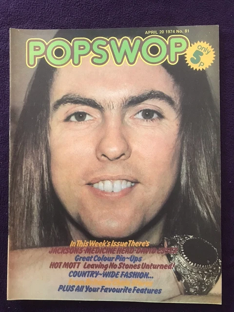 POPSWOP MAGAZINE NO.81 Apr 20th 1974 SLADE David Essex JACKON 5 £1.99 ...