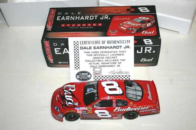 1/24 CHEVROLET MONTE Carlo Dale Earnhardt Jr. Signed / Autographed Coa ...