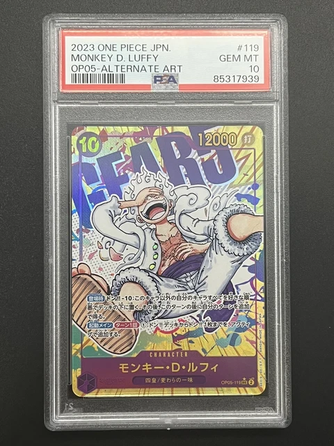 ONE PIECE AWAKENING New Era MONKEY D LUFFY SEC ALT ART OP05-119 ANGLAIS PSA 10 EUR 88,68 ...