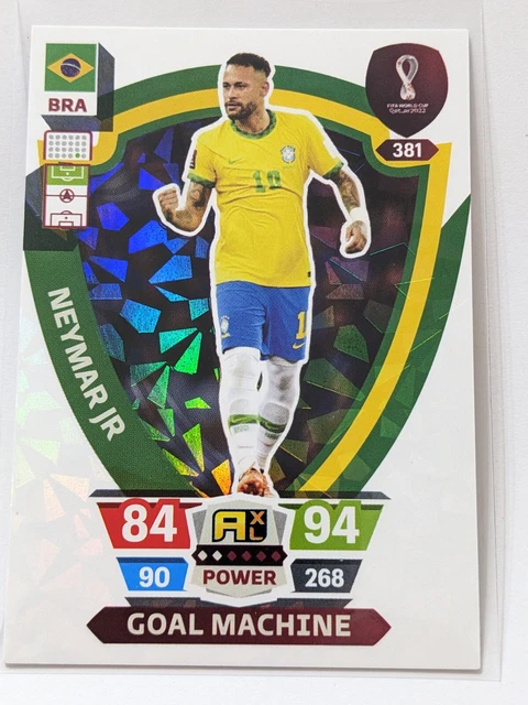 NEYMAR JR PANINI Adrenalyn Fifa World Cup Qatar 2022 Brazil # 381 GOAL ...