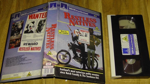 RESTLESS NATIVES VHS Video Big Box Ex Rental Pre Cert Thorn EMI £8.50 ...