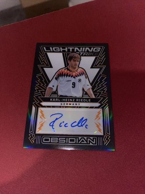 /75 CARTA CALCIO auto ossidiana Karl-Heinz Riedle Panini - leggenda tedesca EUR 4,92 - PicClick IT