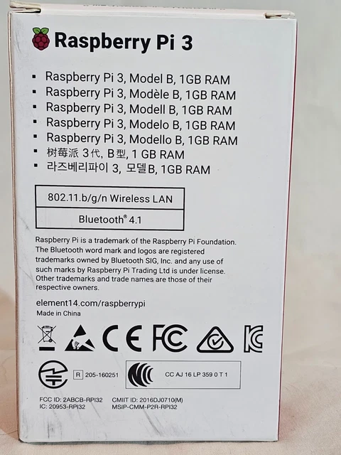 RASPBERRY PI 3 Model B Board, Pi Desktop, and Universal Power Supply ...