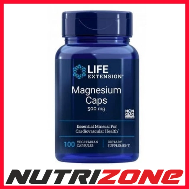 LIFE EXTENSION MAGNESIUM Caps, 500mg - 100 vcaps £15.90 - PicClick UK