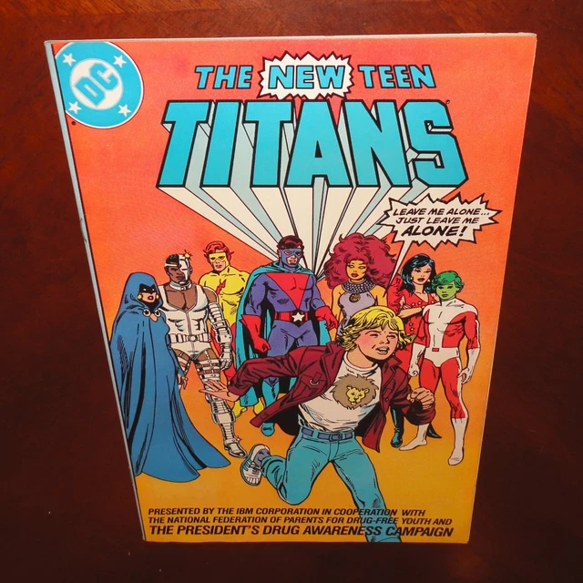 NEW TEEN TITANS President Drug Awareness Campaign DC COMICS 1983 VF £2. ...