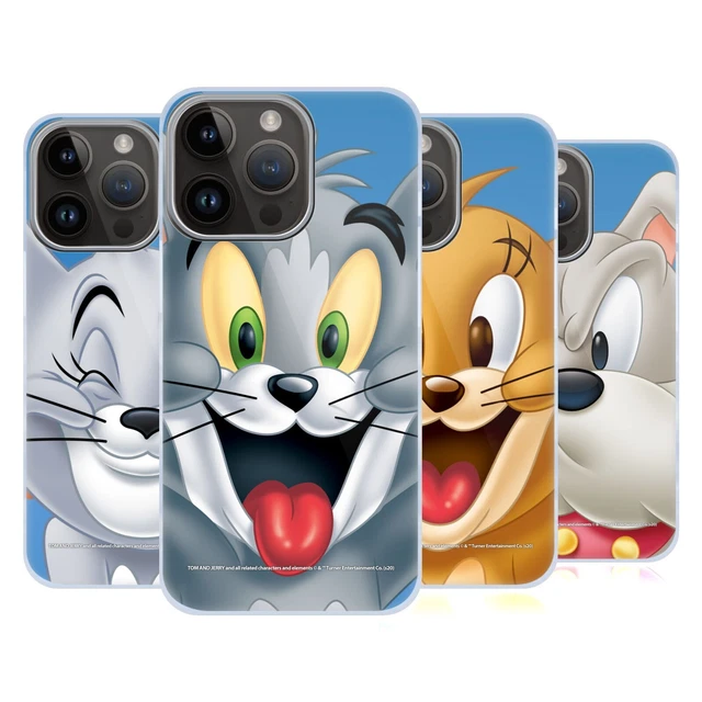 OFFICIAL TOM AND JERRY FULL FACE HARD BACK CASE FOR APPLE iPHONE PHONES ...