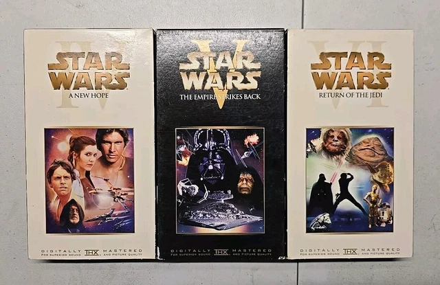 STAR WARS ORIGINAL TRILOGY - VHS Box Set of 3 Tapes £12.42 - PicClick UK
