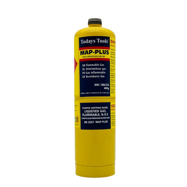 MAP PRO GAS Disposable Cylinder Bottle 400g Cartridge for Blow Torch ...