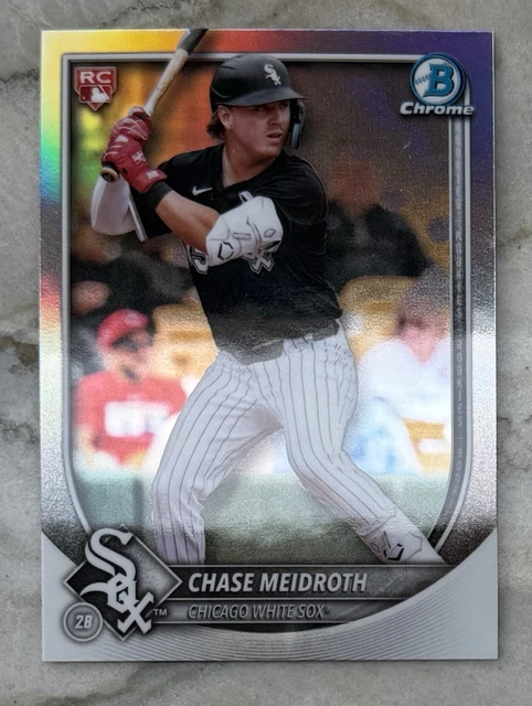 2025 BOWMAN CHROME: Chase Meidroth #71 RC 🔴 Red Rookie Logo $3.16 ...