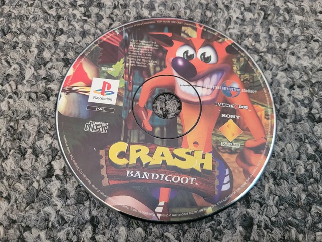 ORIGINAL PS1 SONY playstation 1 CRASH BANDICOOT VIDEO GAME DISC ONLY ...
