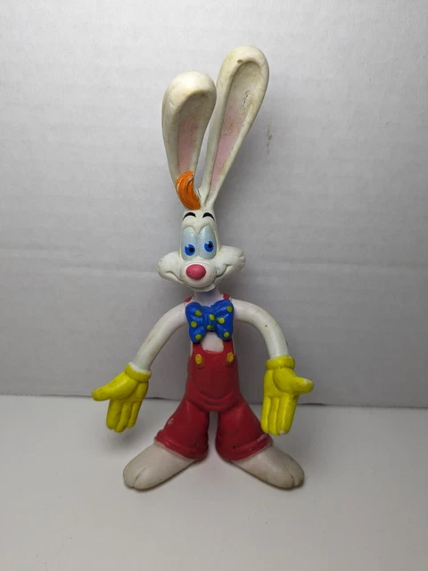 VINTAGE 1987 DISNEY Amblin Who Framed Roger Rabbit Bendable Figurine £8 ...