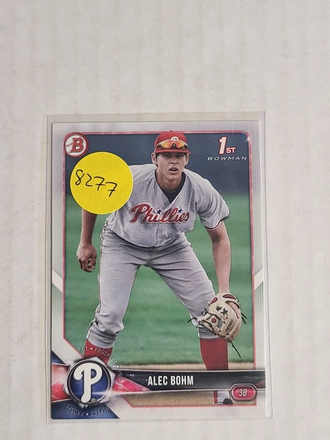 ALEC BOHM 2018 Bowman Draft 1st Bowman #BD-25 Philadelphia Phillies EUR ...