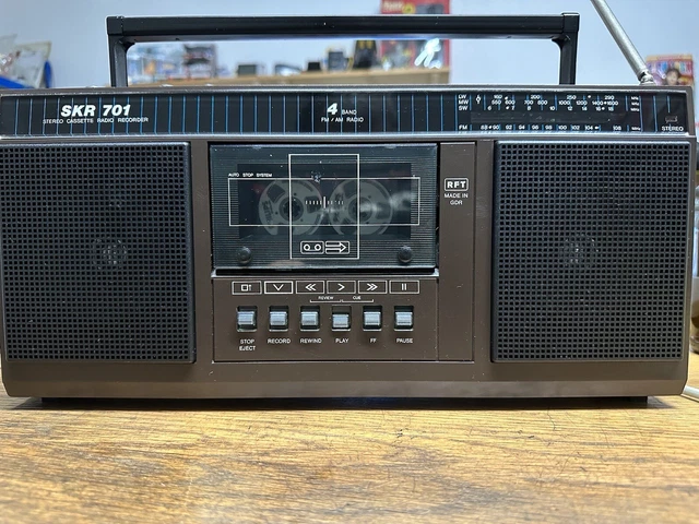 RFT SKR 701 DDR Radio Kassettenrecorder generalüberholt Top EUR 109,00 ...
